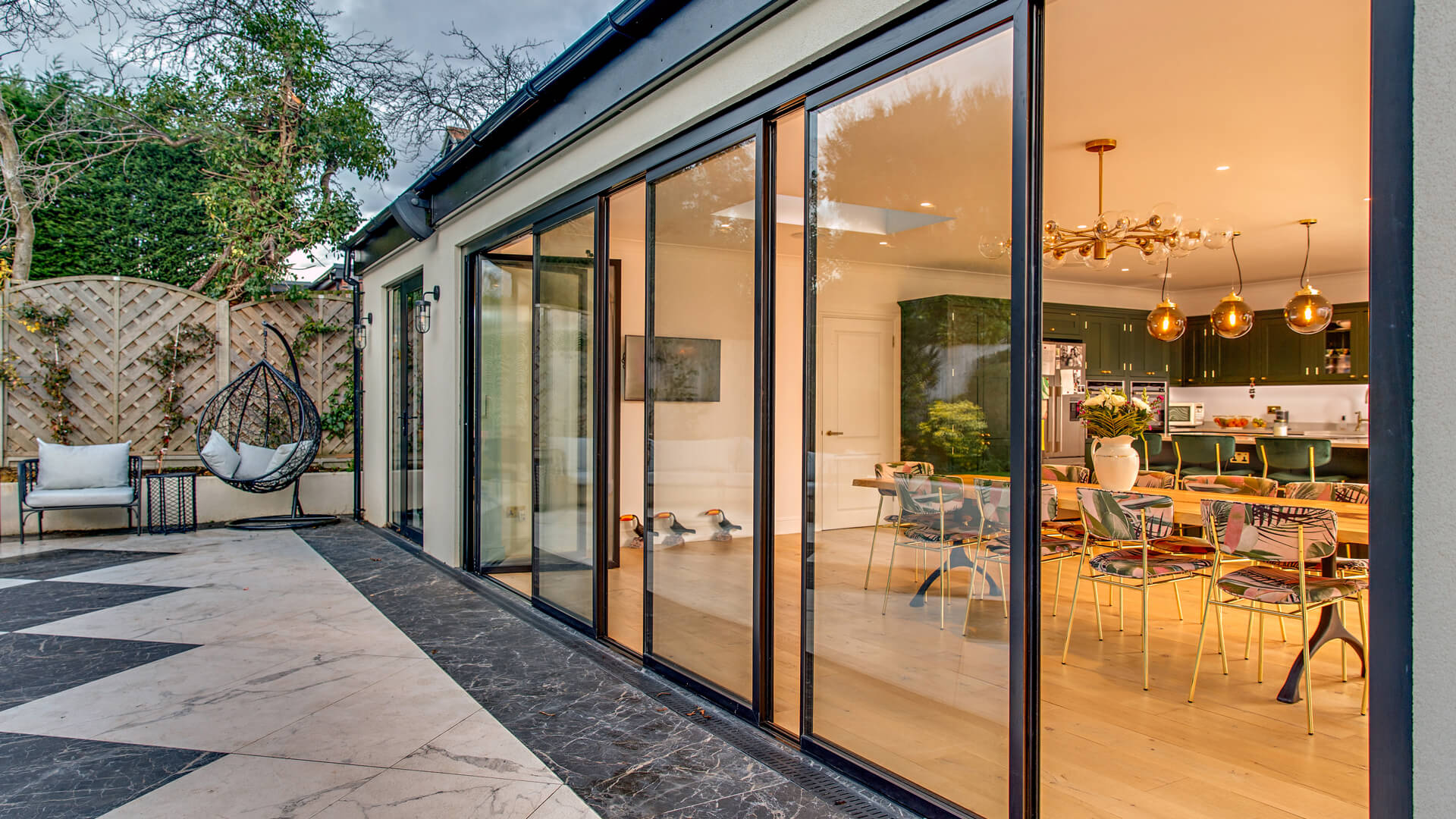 vistaline Aluminium Slide & Turn Doors from Mitchell Glass, Scotland