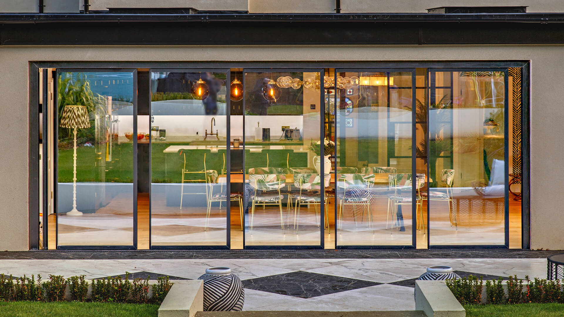 vistaline Aluminium Slide & Turn Doors from Mitchell Glass, Scotland