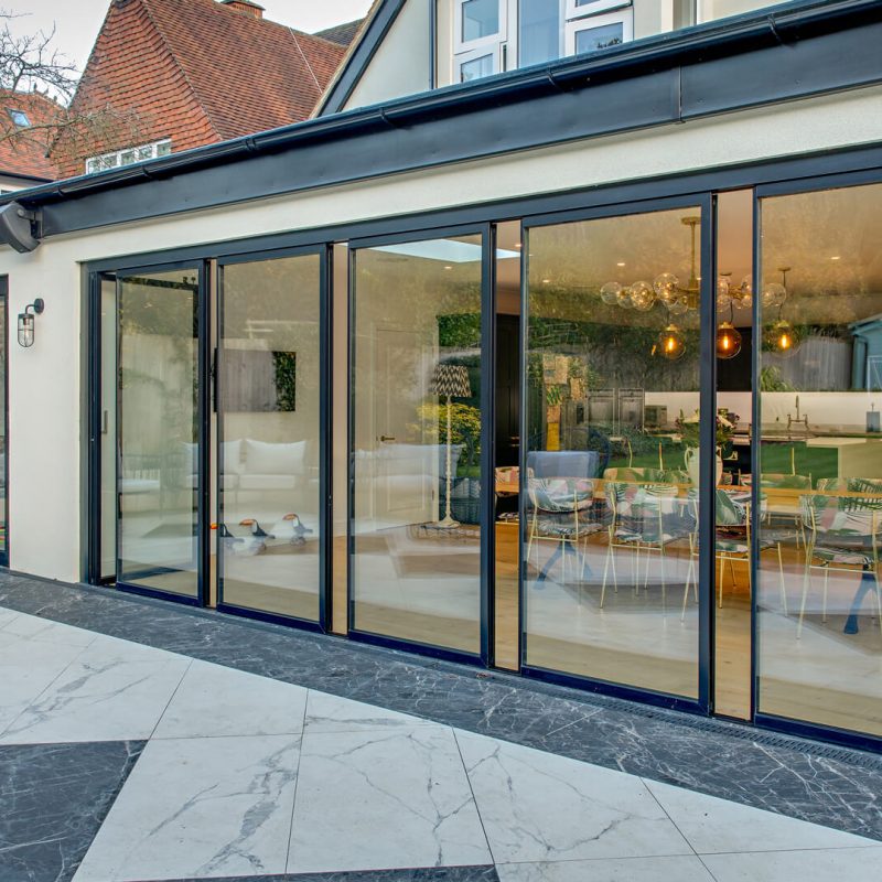 vistaline Aluminium Slide & Turn Doors from Mitchell Glass, Scotland