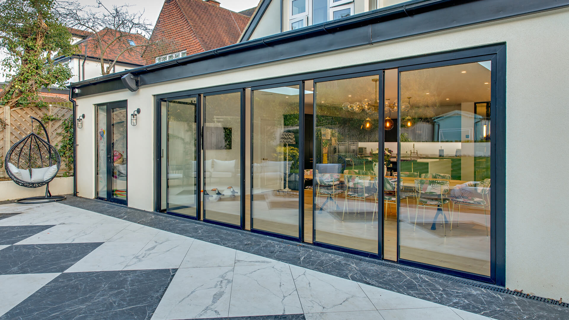 vistaline Aluminium Slide & Turn Doors from Mitchell Glass, Scotland