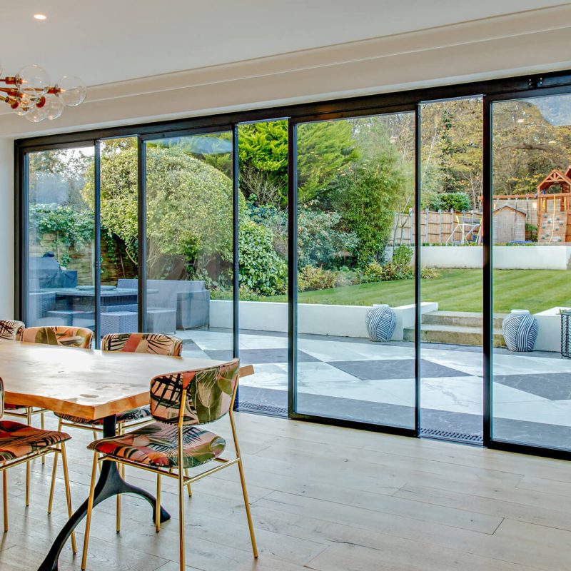 vistaline Aluminium Slide & Turn Doors from Mitchell Glass, Scotland