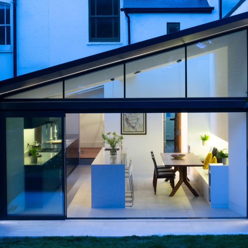 TheEDGE2.0 Ultra Slim Aluminium Sliding Doors From Mitchell Glass, Scotland
